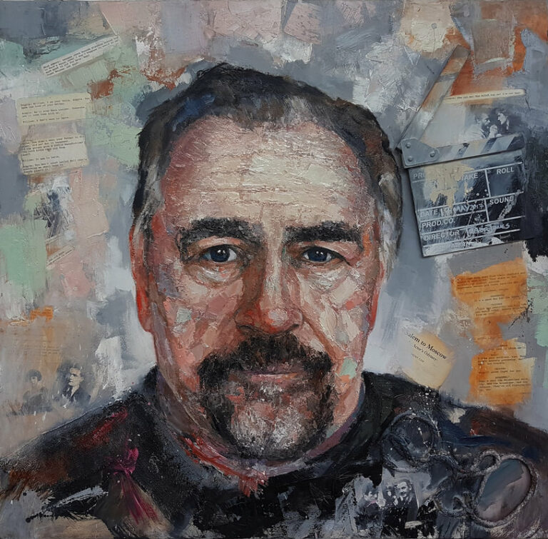 Brian Cox Augmented Reality Portrait Painting - trevorjonesart