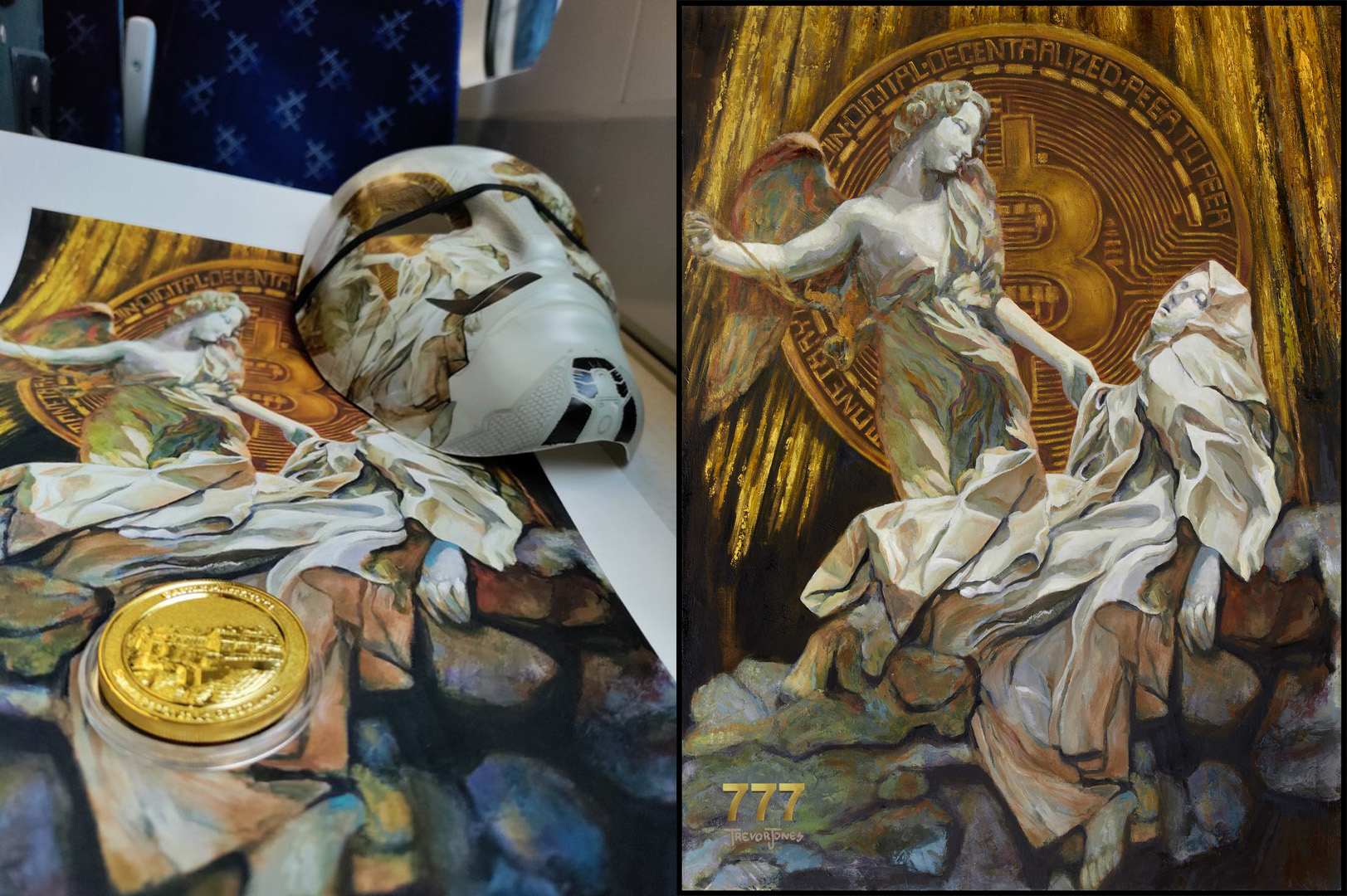 Crypt Gallery Bitcoin Angel Meetup - trevorjonesart